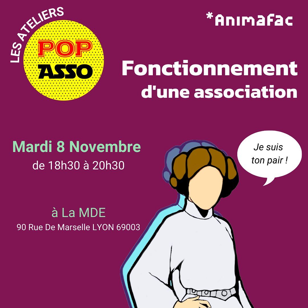 Atelier Pop'Asso - Fonctionnement d'une association - Lyon Campus