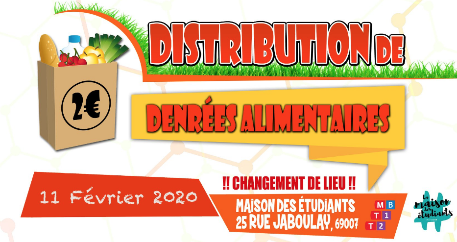 Distribution de colis alimentaires, inscrivez-vous ! - Lyon Campus