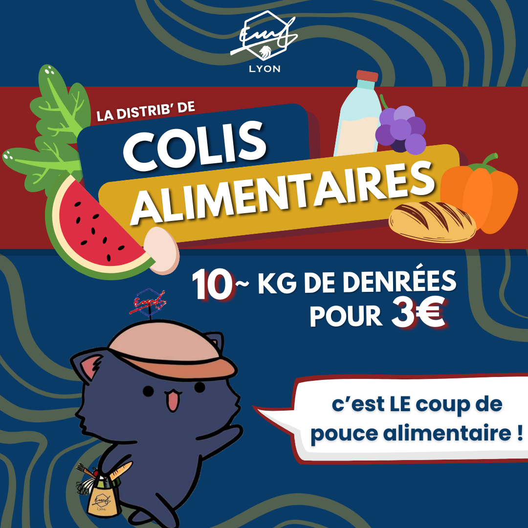 Distribution de colis alimentaires EMF du 21/10 - Lyon Campus